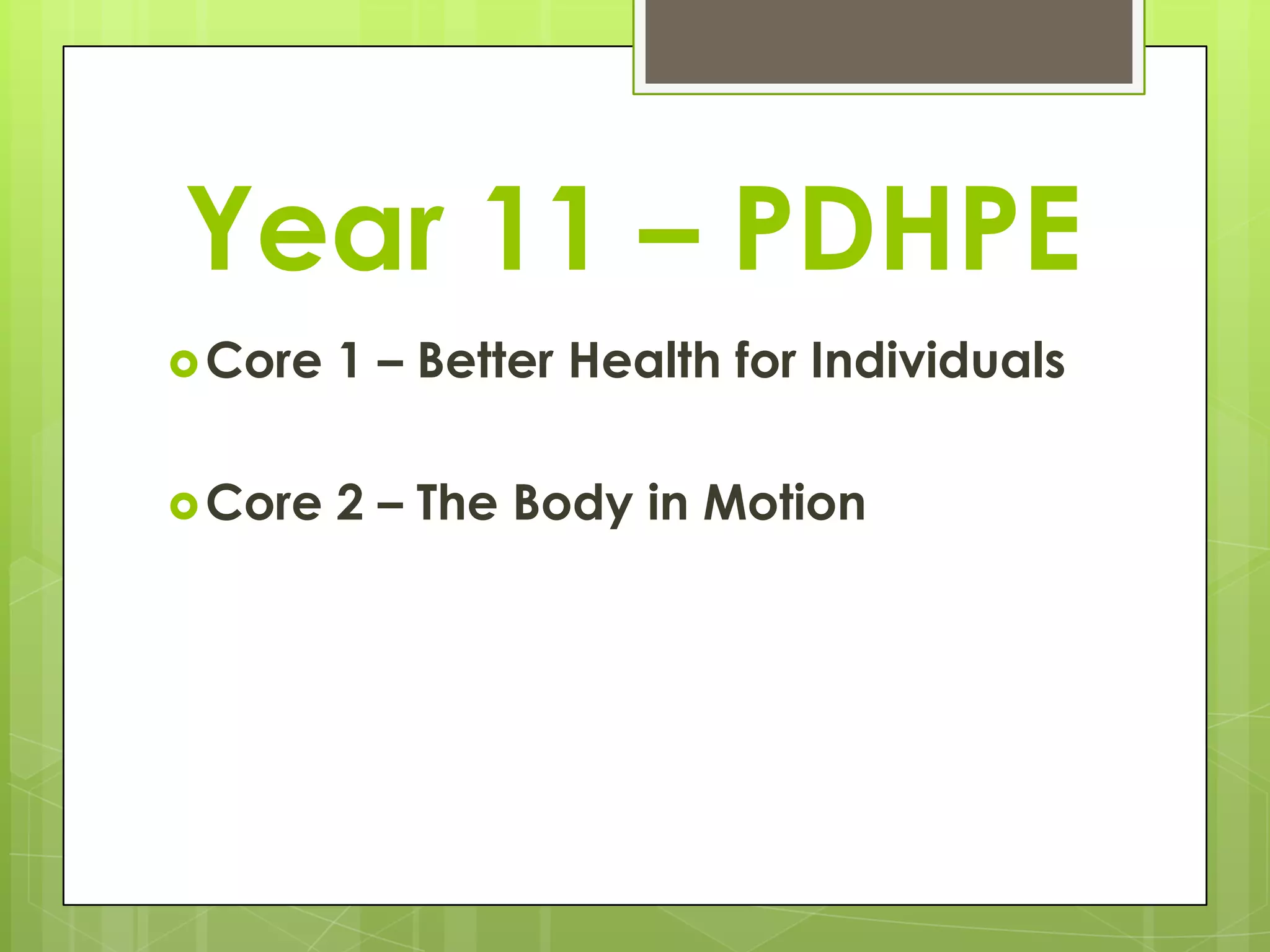 Pdhpe slideshare | PPTX