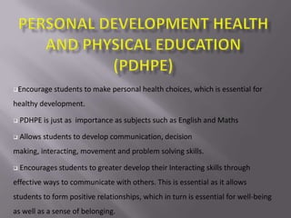PDHPE Slideshow | PPTX | Medical Health
