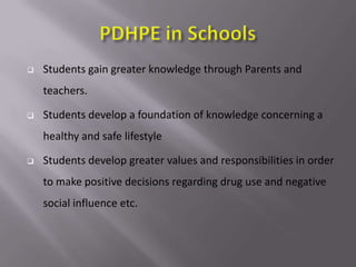 PDHPE Slideshow | PPTX | Medical Health