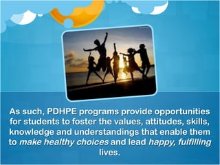 Pdhpe slideshow pdf | PDF | Healthy Living
