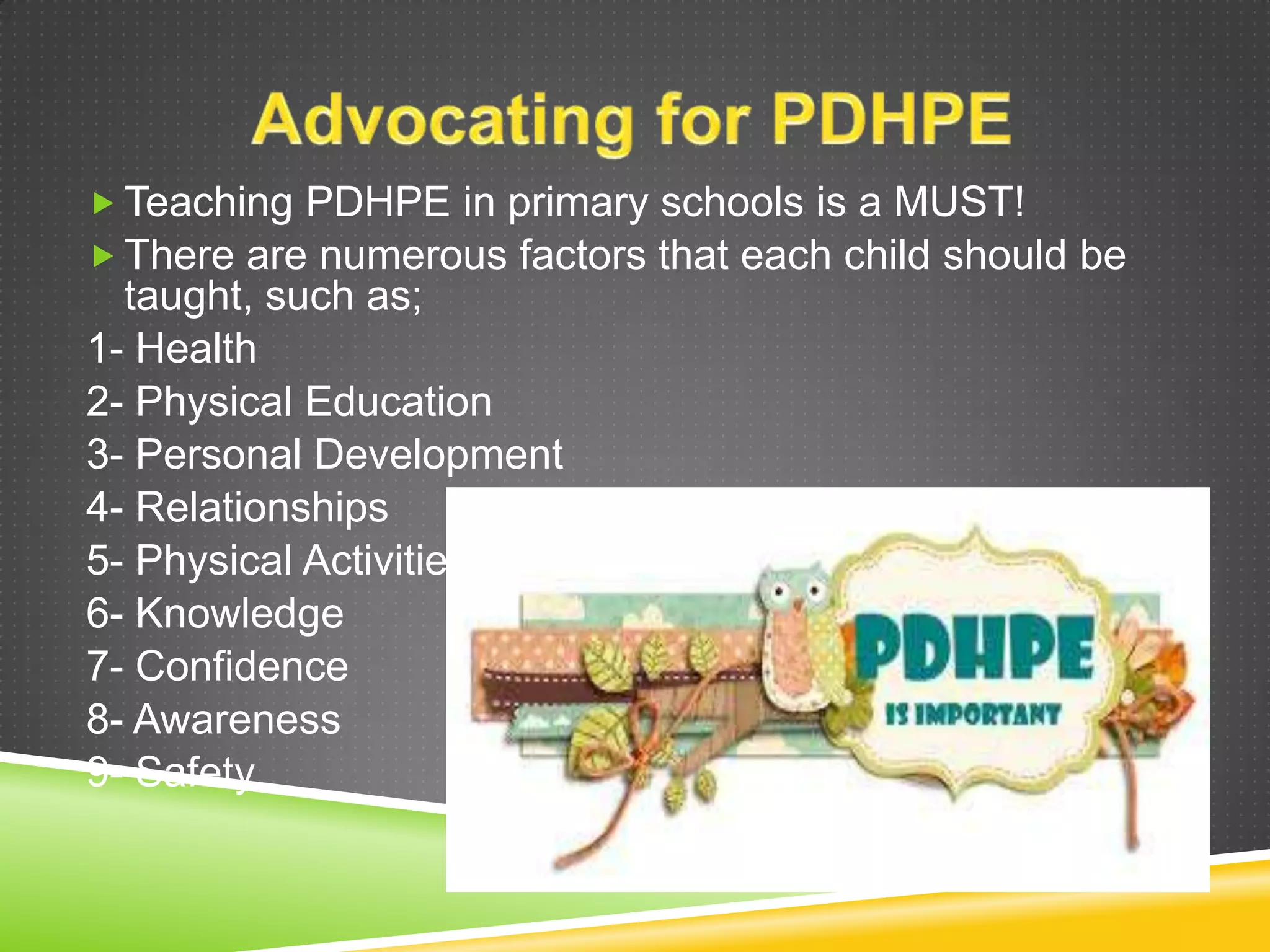 Pdhpe weebly slideshow | PPTX