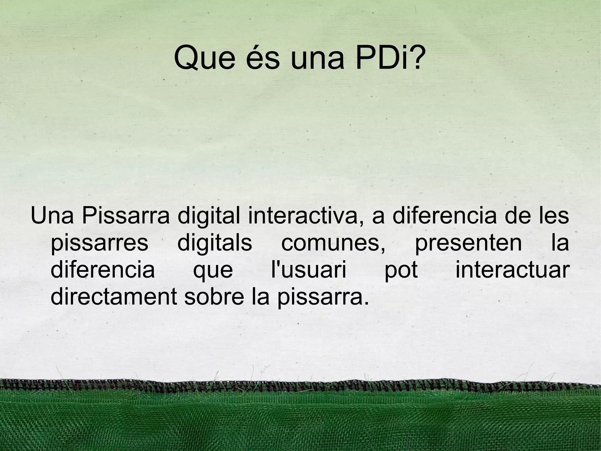 Pissarra Digital Interactiva | PPT
