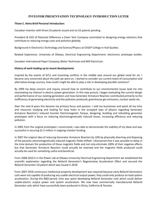 PDi Investor Technology Introduction Letter | PDF