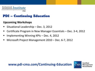 Pdi overview december 2012 | PPT