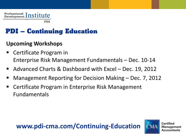 Pdi overview december 2012 | PPT
