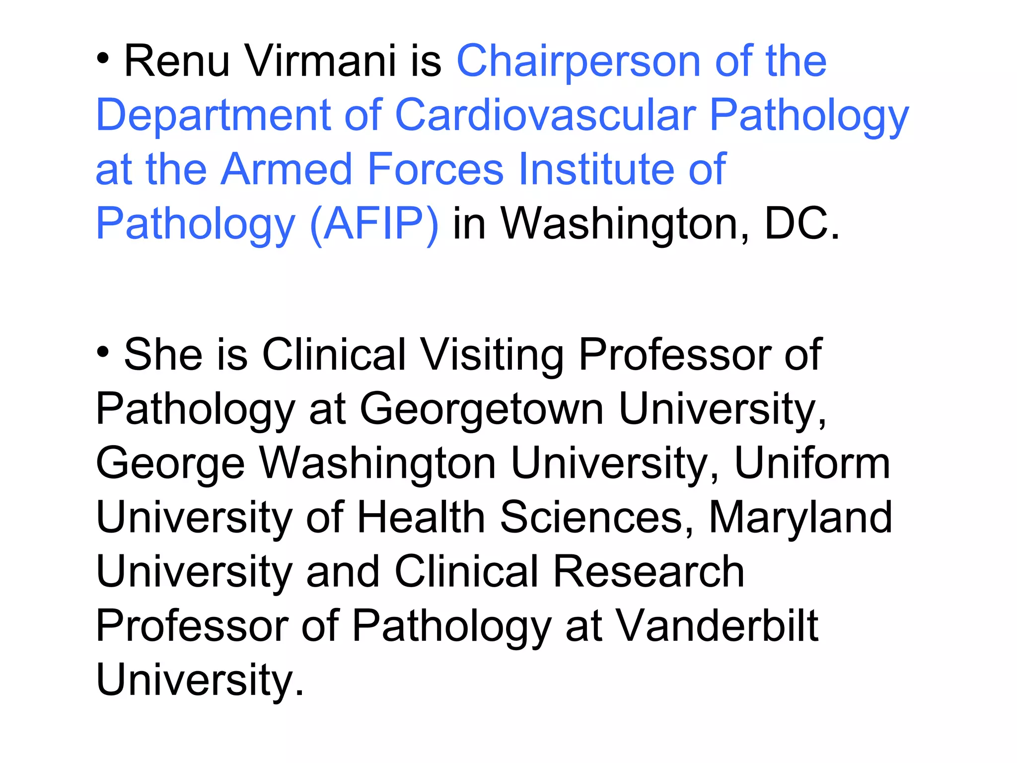 258 dr renu virmani | PPT