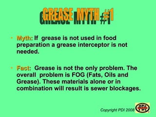 Grease Myths & Facts by PDI | PPT
