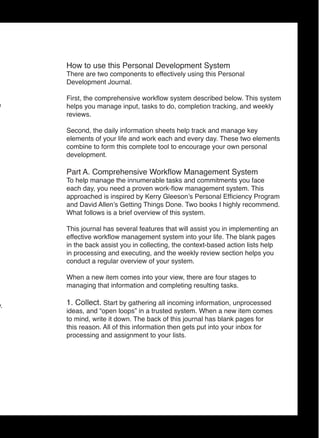 Personal Development Journal Sample | PDF