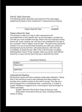 Personal Development Journal Sample | PDF