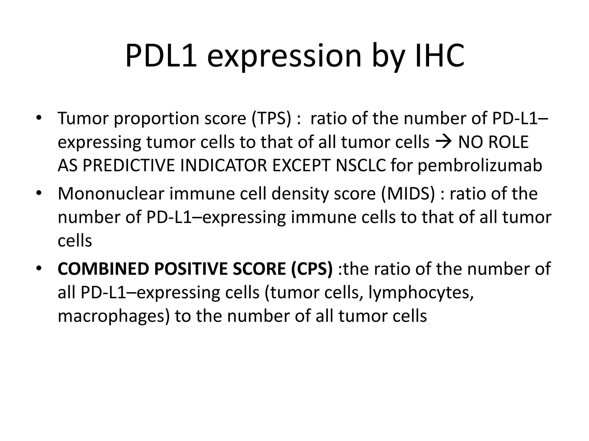 immunotherapy and PDL1 IHC | PPTX