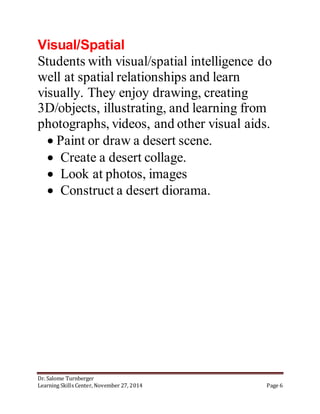 Pd learning styles | DOCX