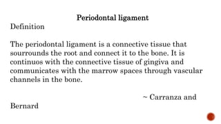 Functions of Periodontal ligament | PPTX