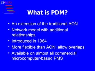 Precedence Diagramming Method PDM | PPT