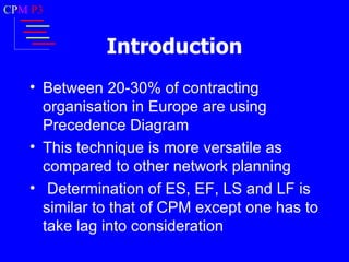 Precedence Diagramming Method PDM | PPT
