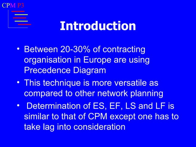 Precedence Diagramming Method PDM | PPT