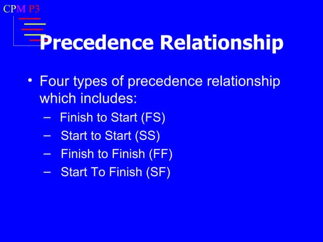 Precedence Diagramming Method PDM | PPT
