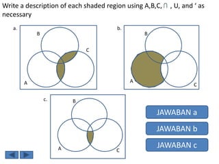 Soal latihan tentang himpunan | PPT