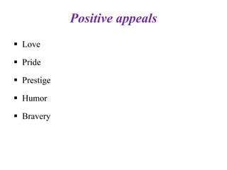 Emotional appeals in advertising | PPTX