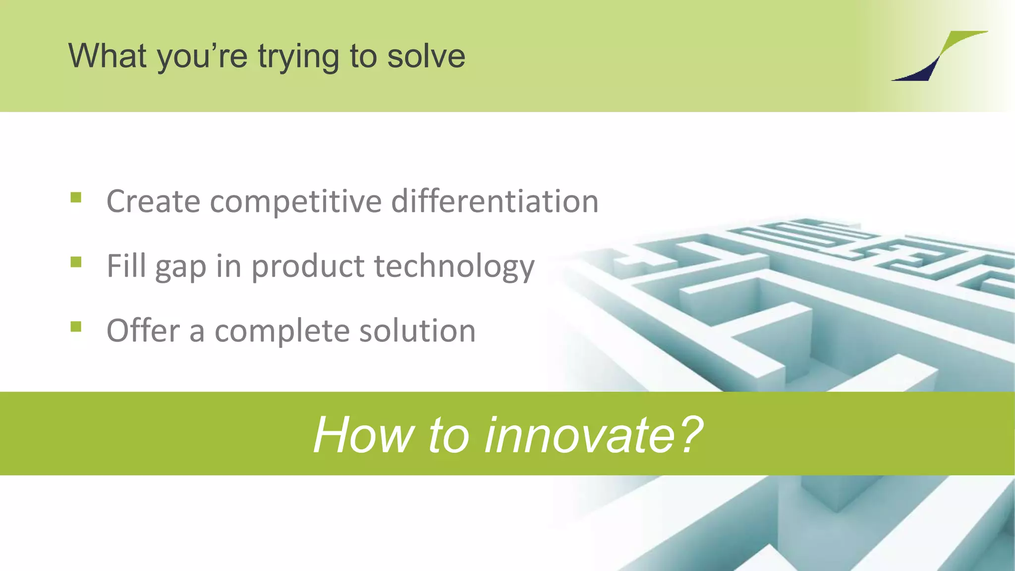 Buy Build or Partner: Choosing the right inovation Strategy | PPTX