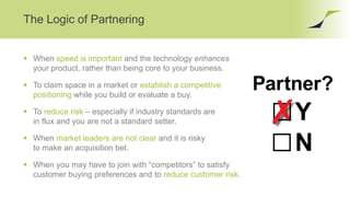 Buy Build or Partner: Choosing the right inovation Strategy | PPTX