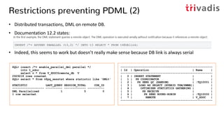 Properly Use Parallel DML for ETL | PPT