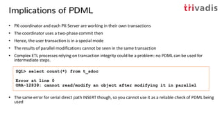 Properly Use Parallel DML for ETL | PPT