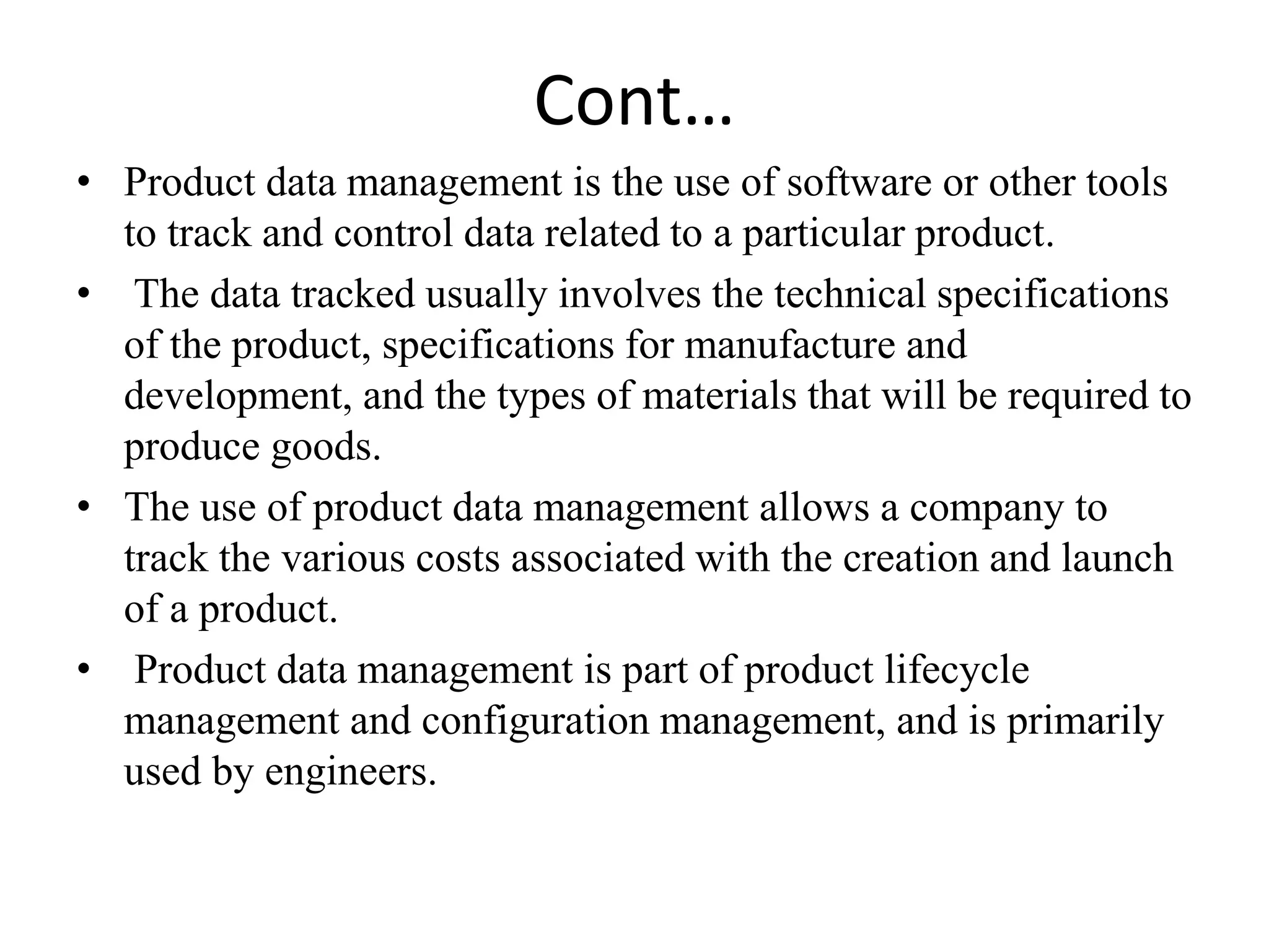 Product Data Management | PPTX
