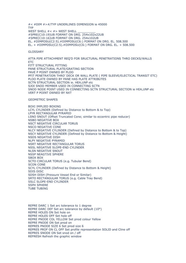 Pdms latest commands | DOC | Chemistry | Science