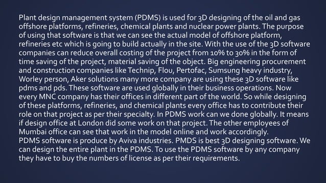Pdms overview | PPTX | Chemistry | Science