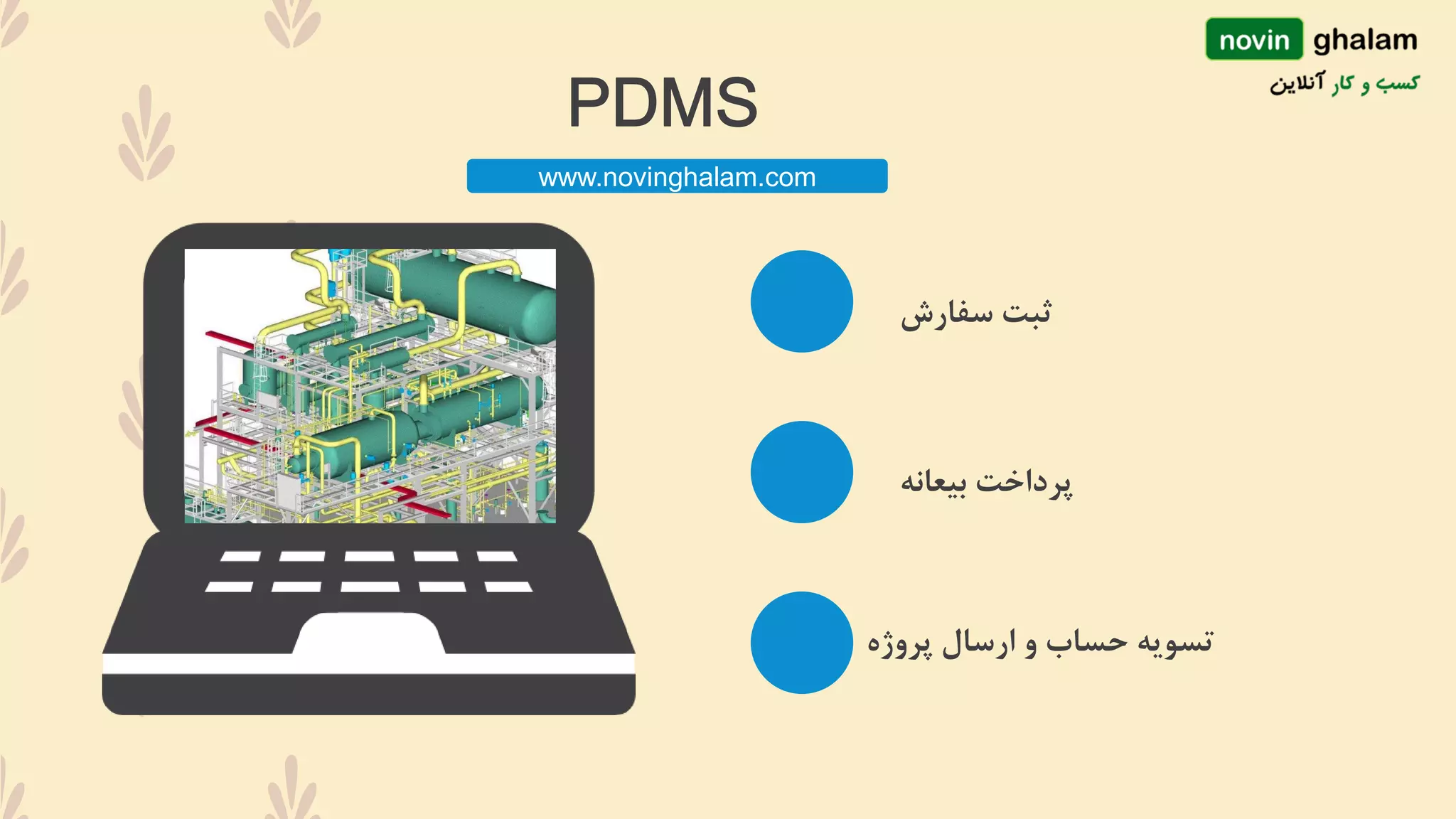 انجام پروژه پی دی ام اس و پایپینگ – PDMS | PPT