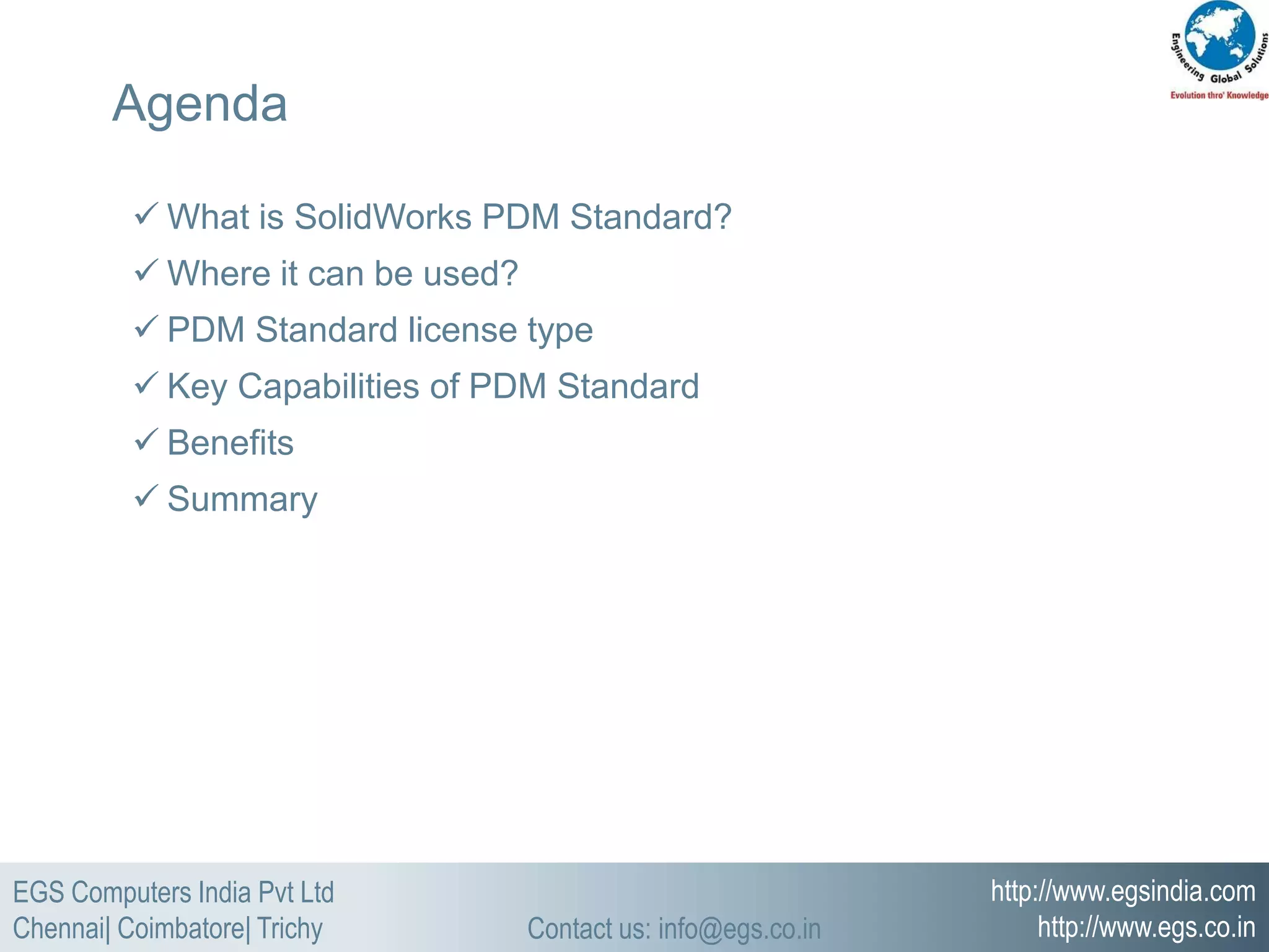 SOLIDWORKS PDM Standard Overview | PPTX