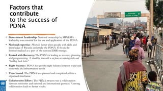 Post Disaster Need Assessment (PDNA), concepts and experience | PPTX