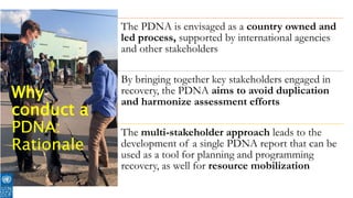 Post Disaster Need Assessment (PDNA), concepts and experience | PPTX