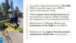 Post Disaster Need Assessment (PDNA), concepts and experience | PPTX