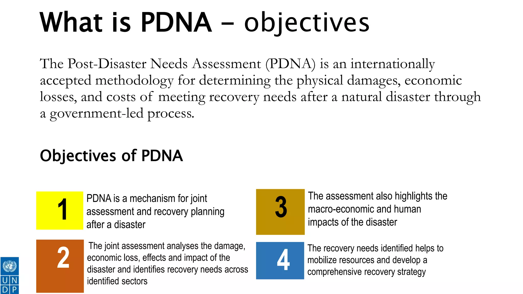 PDNA - Post Disaster Need Assessment and role of multi-stakeholders | PPTX