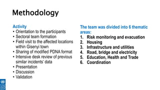 PDNA - Post Disaster Need Assessment and role of multi-stakeholders | PPTX