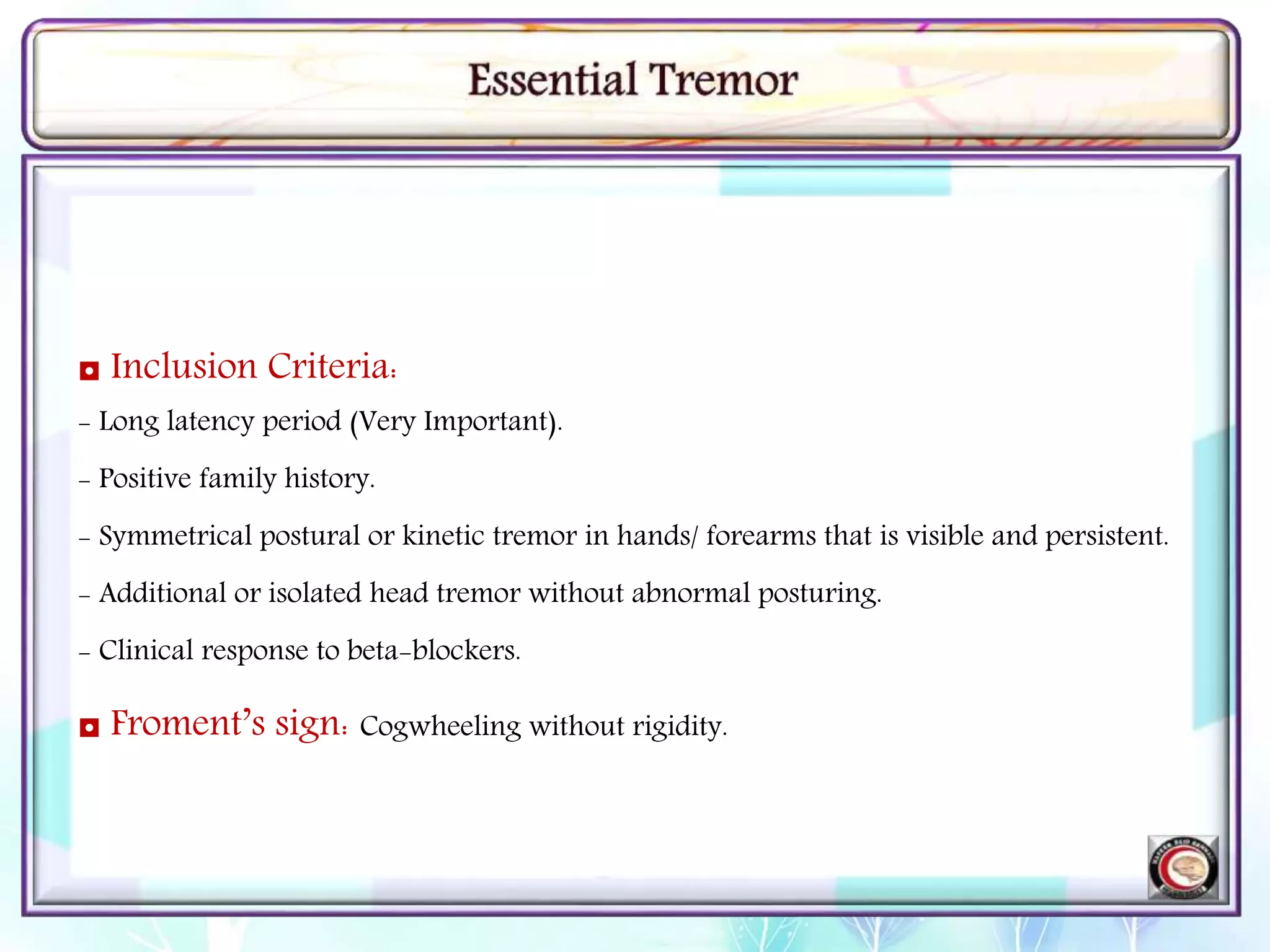 Parkinson Disease MDS criteria | PPTX