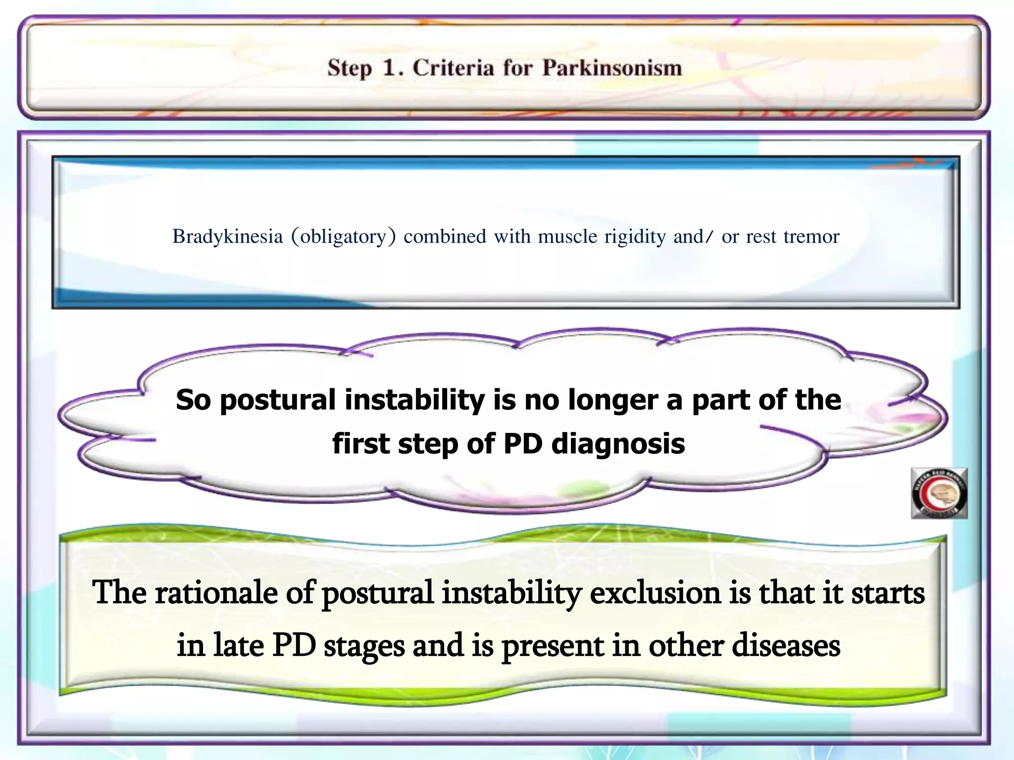 Parkinson Disease MDS criteria | PPTX