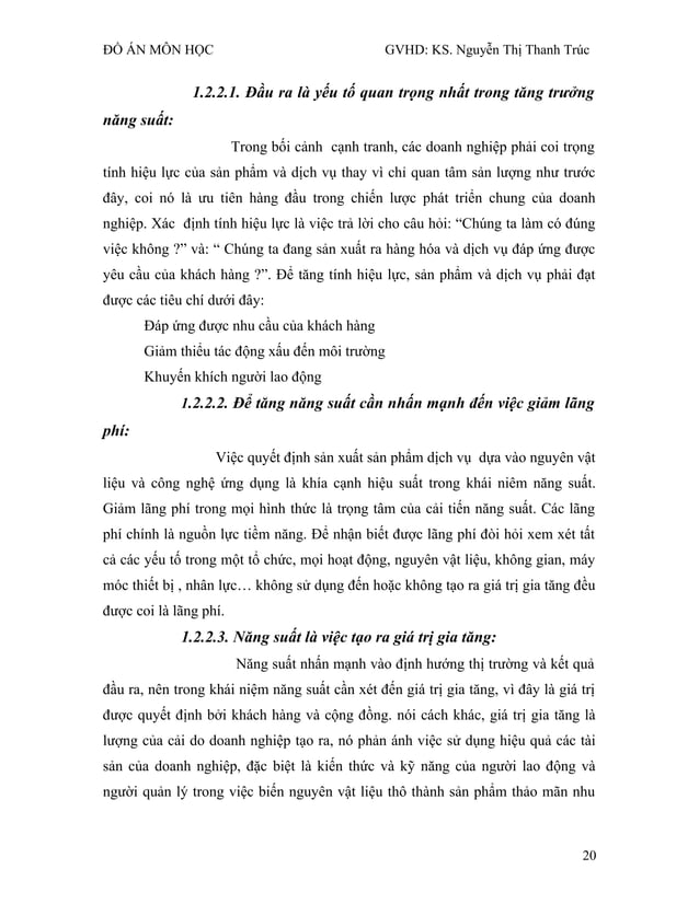 áP dụng lean manufacturing vào trong thực tế sản xuất tại xí nghiệp may pleiku thuộc tổng công ...