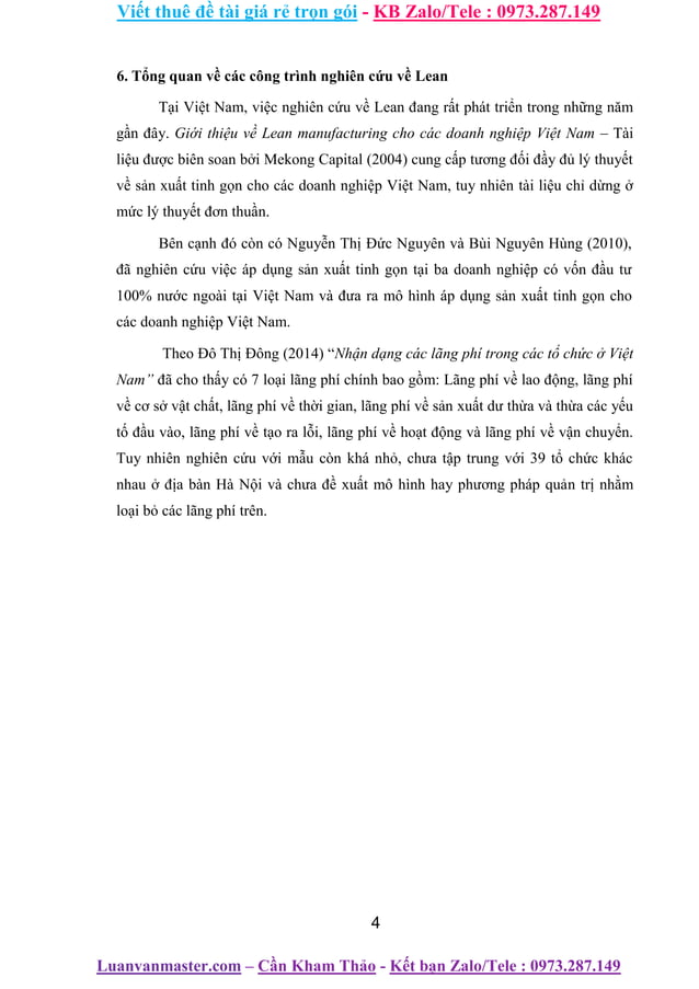 Áp dụng Lean nhằm khắc phục lãng phí trong quy trình sản xuất tại công ty Gỗ Minh Dương.doc