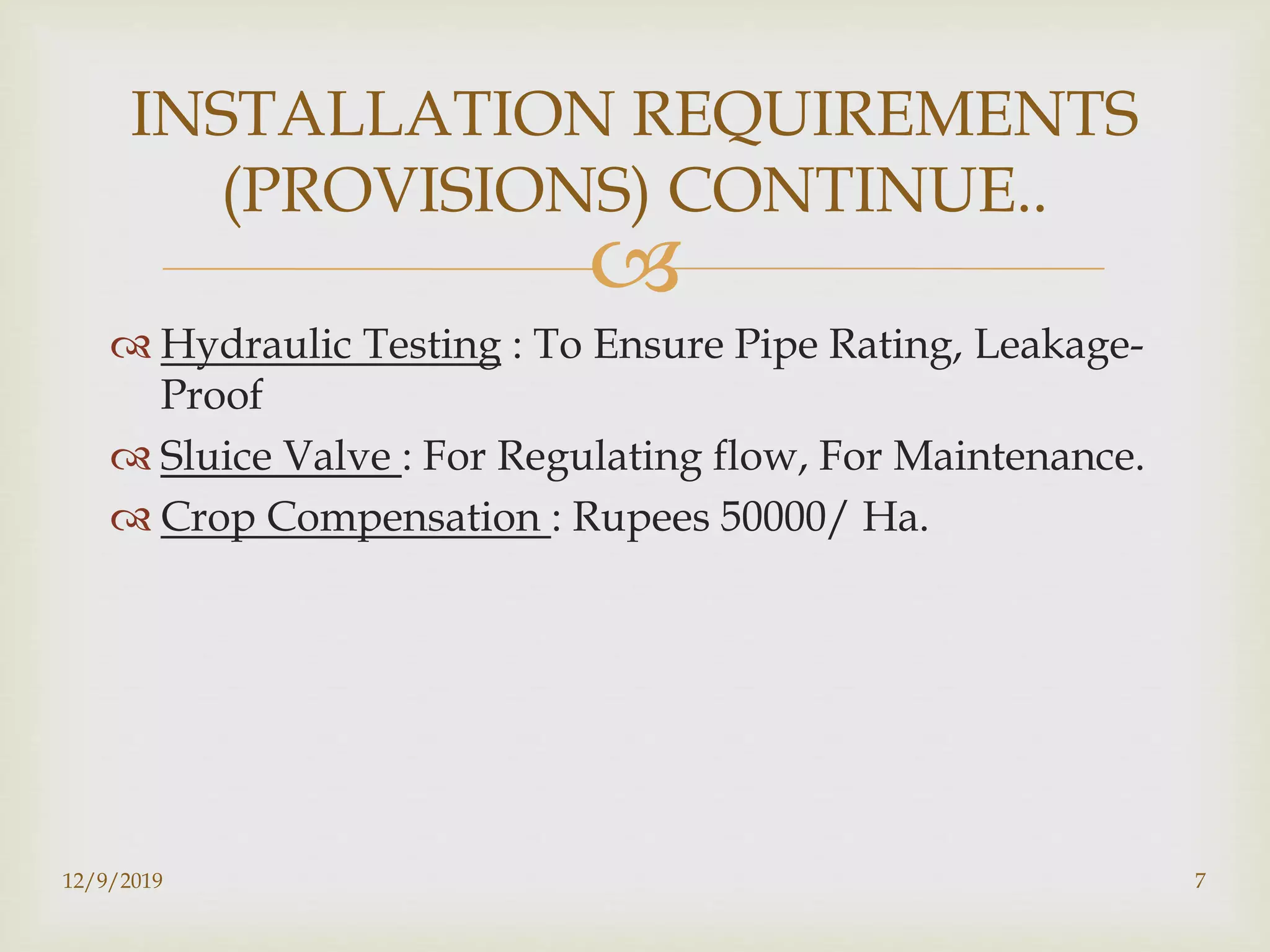 PLANNING AND DESIGN OF PIPE DISTRIBUTION NETWORK (PDN). | PPTX