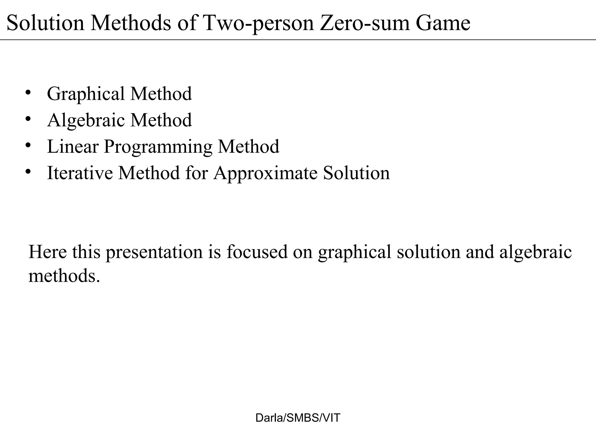 Game theory | PPT