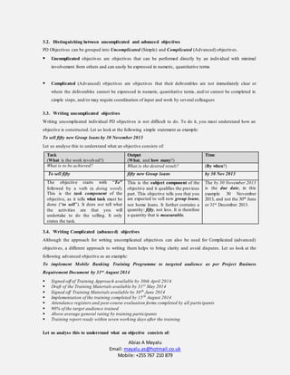 Pd objectives pre course reading | DOCX | Human Resources | Business