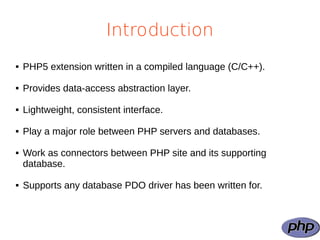 PHP Data Objects | PPT