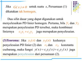 PD orde2 Homogen | PPTX