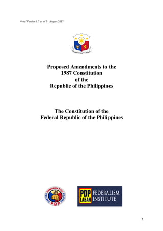 PDP-LABAN PROPOSED CONSTITUTION of the Federal Republic of the ...