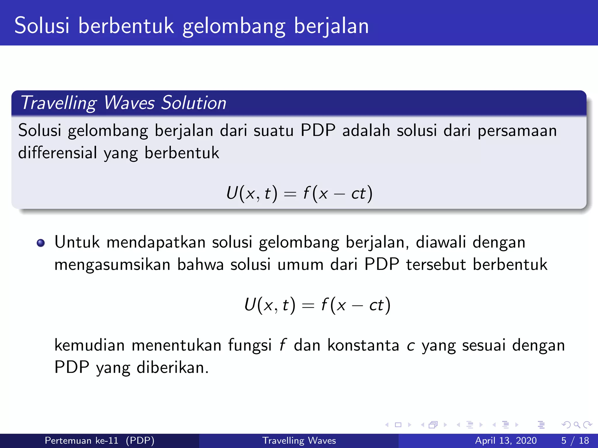 Gelombang Berjalan | PDF
