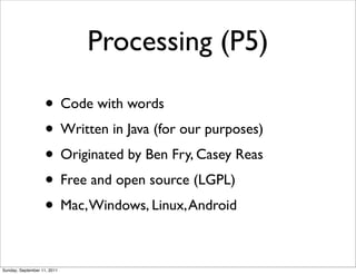 Image and Music: Processing plus Pure Data with libpd library | PDF | Operating Systems ...
