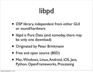 Image and Music: Processing plus Pure Data with libpd library | PDF | Operating Systems ...