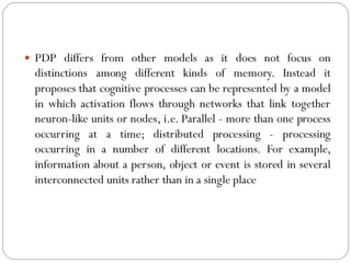 PDP APPROACH OF MEMORY.pdf psychology MA | PDF